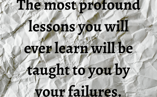 Learn From Your Failures – Nomadic.Oracle
