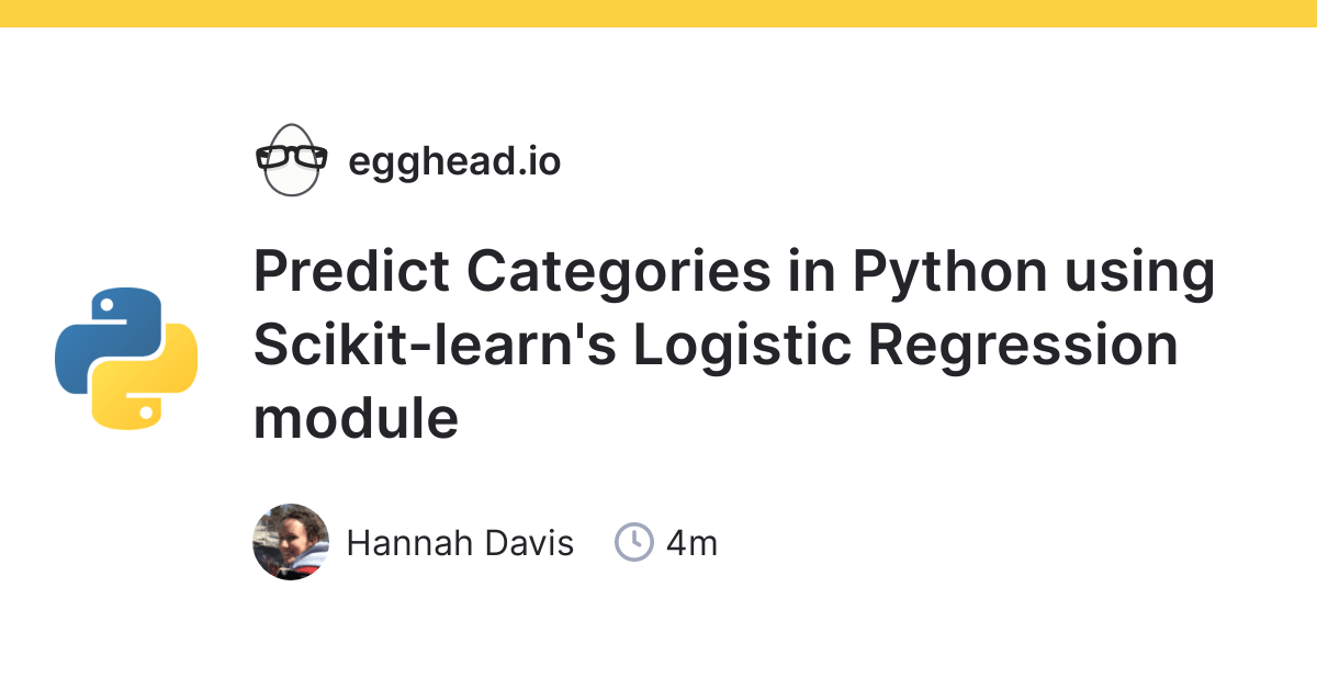 Predict Categories In Python Using Scikit Learn S Logistic Regression