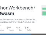 Github Pythonworkbench Py2wasm Nuitka Is A Python Compiler Written
