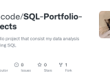 Github Rygcode Sql Portfolio Projects A Portfolio Project That