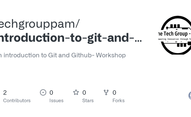 GitHub - Techgrouppam/introduction-to-git-and-github: An Introduction ...