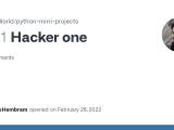 Hacker One Issue 581 Python World Python Mini Projects Github