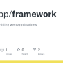 GitHub - Webapp/framework: A Tool For Assembling Web Applications