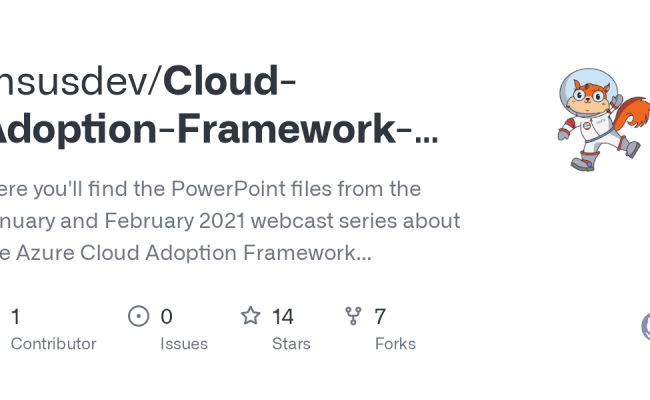 GitHub - Msusdev/Cloud-Adoption-Framework-Series: Here You'll Find The ...