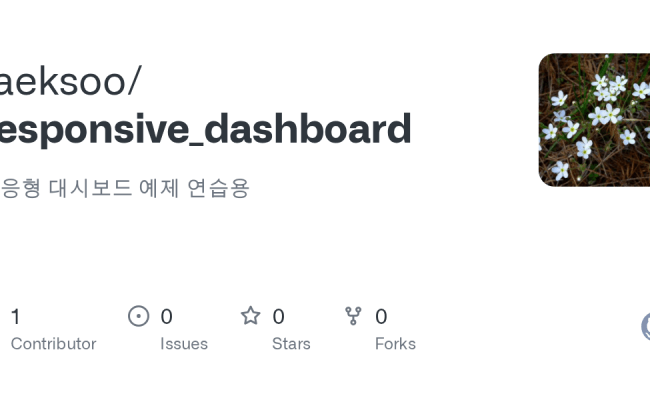 GitHub - Taeksoo/responsive_dashboard: 반응형 대시보드 예제 연습용