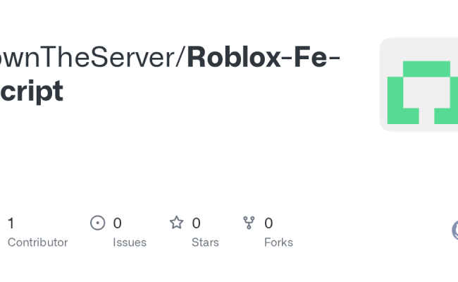 GitHub - PwnTheServer/Roblox-Fe-script