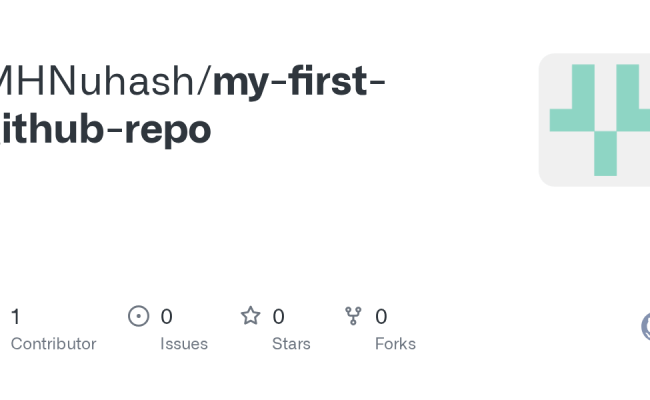 GitHub - MHNuhash/my-first-github-repo