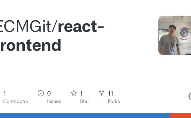 GitHub - ECMGit/react-frontend