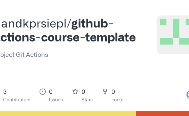 GitHub - Nandkprsiepl/github-actions-course-template: Project Git Actions