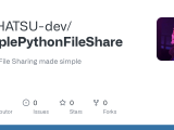 Github Kaihatsu Dev Simplepythonfileshare Python File Sharing Made