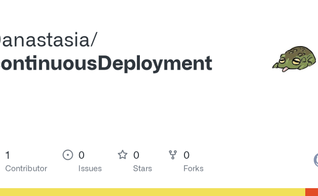 GitHub - 0anastasia/continuousDeployment