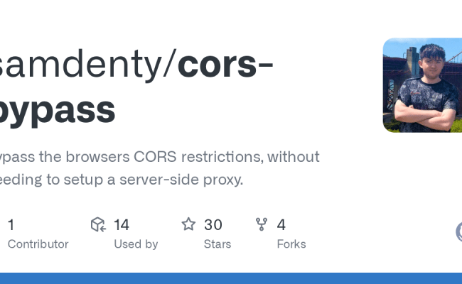 GitHub - Samdenty/cors-bypass: Bypass The Browsers CORS Restrictions ...