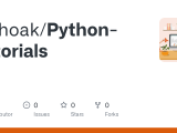 Github Nishoak Python Tutorials