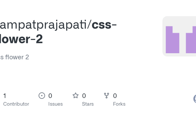 GitHub - Sampatprajapati/css-flower-2: Css Flower 2