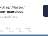 Github Backscriptmaster Python Exercises Exercises Made With Python