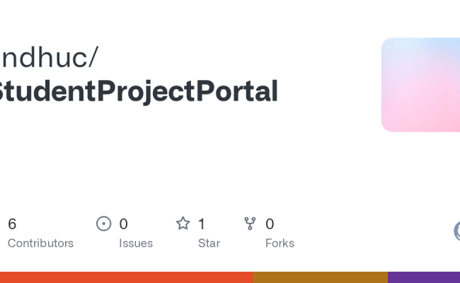 GitHub - Andhuc/StudentProjectPortal