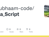 Github Shubhaam Code Java Script