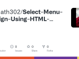 Github Adinath302 Select Menu Design Using Html Css And Javascript