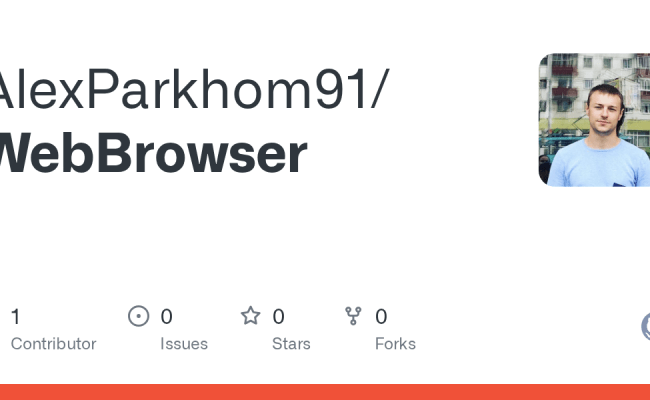 GitHub - AlexParkhom91/WebBrowser
