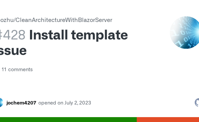 Install Template Issue · Issue #428 · Neozhu ...