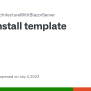 Install Template Issue · Issue #428 · Neozhu ...