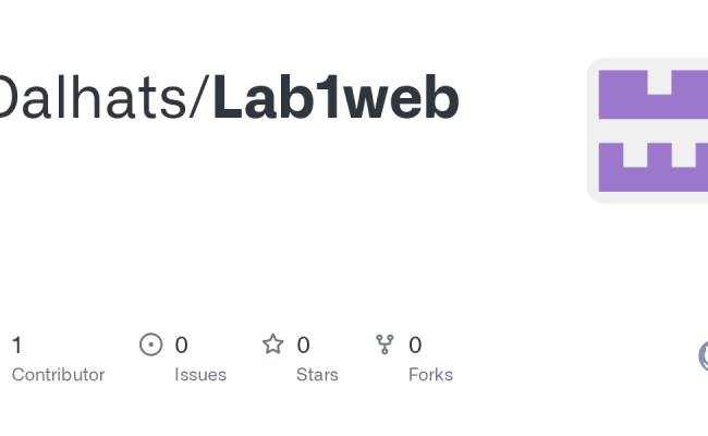 GitHub - Dalhats/Lab1web