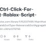 GitHub - Badzin/Ctrl-Click-For-Teleport-Roblox-Script-: Https://www ...