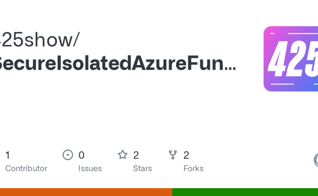GitHub - 425show/SecureIsolatedAzureFunction