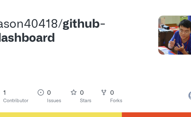 GitHub - Jason40418/github-dashboard