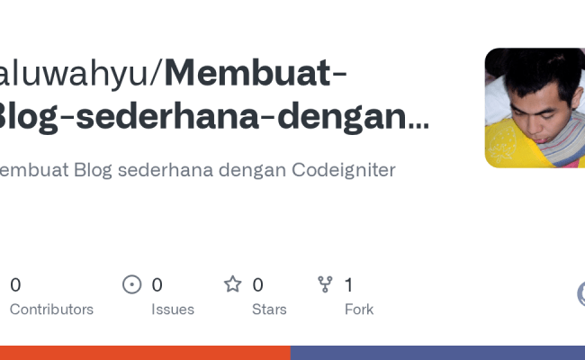 GitHub - Laluwahyu/Membuat-Blog-sederhana-dengan-Codeigniter: Membuat ...