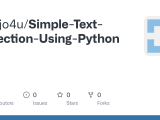 Github Ranjo4u Simple Text Detection Using Python