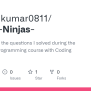 GitHub - Shravankumar0811/Coding-Ninjas-: Solutions To All The ...
