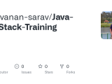 Github Saravanan Sarav Java Fullstack Training