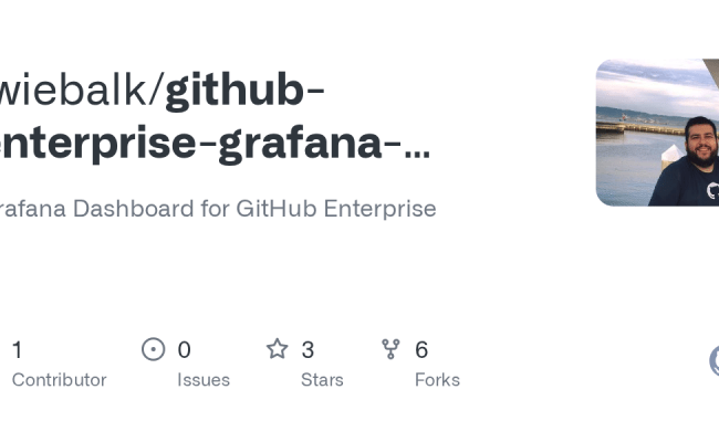 GitHub - Jwiebalk/github-enterprise-grafana-dashboard: Grafana ...