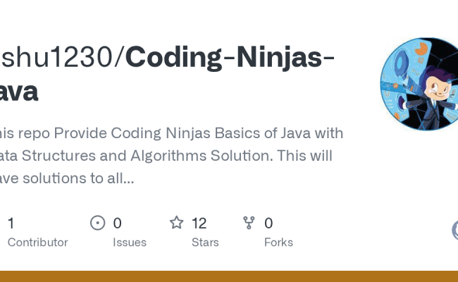 GitHub - Ashu1230/Coding-Ninjas-java: This Repo Provide Coding Ninjas ...