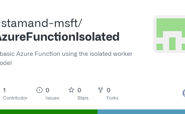 GitHub - Dstamand-msft/AzureFunctionIsolated: A Basic Azure Function ...