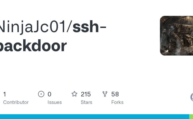 GitHub - NinjaJc01/ssh-backdoor