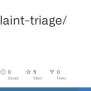 GitHub - Complaint-triage/triage