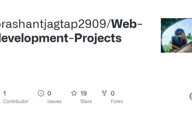 GitHub - Prashantjagtap2909/Web-development-Projects