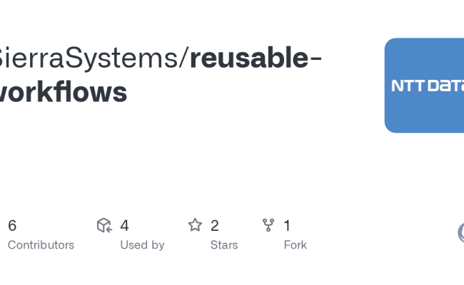 GitHub - SierraSystems/reusable-workflows