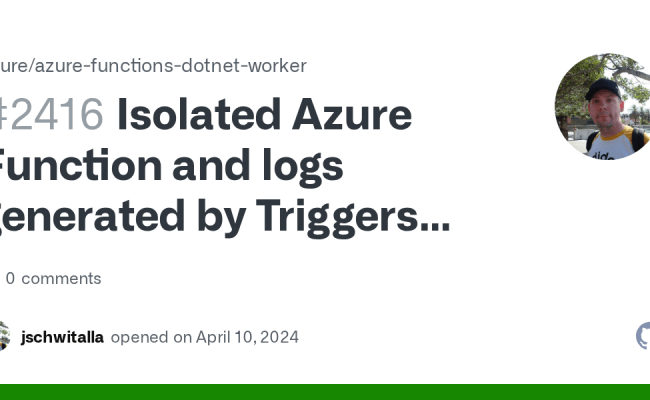 Isolated Azure Function And Logs Generated By Triggers E.g. Service Bus ...