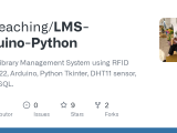 Github Gitteaching Lms Arduino Python Smart Library Management