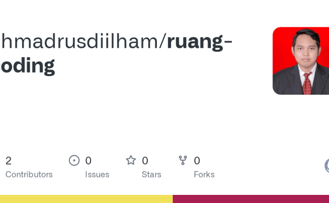 GitHub - Ahmadrusdiilham/ruang-coding