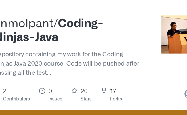 GitHub - Anmolpant/Coding-Ninjas-Java: Repository Containing My Work ...