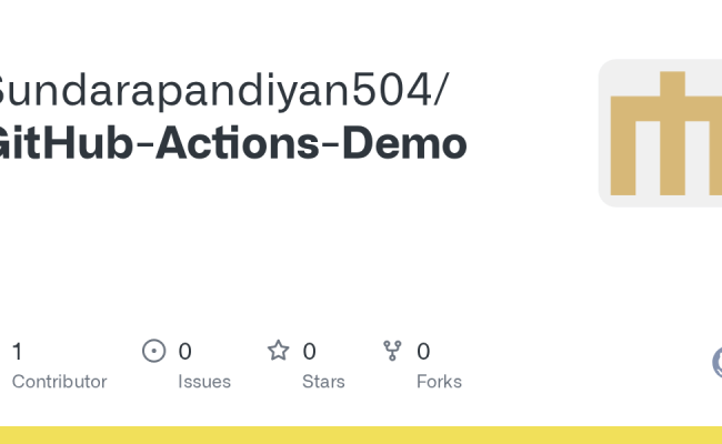 GitHub - Sundarapandiyan504/GitHub-Actions-Demo
