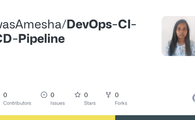 GitHub - WasAmesha/DevOps-CI-CD-Pipeline
