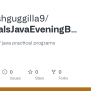 GitHub - Santhoshguggilla9/PracticalsJavaEveningBatch: This Is A Repo ...
