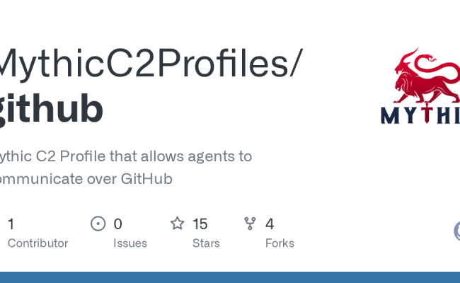 GitHub - MythicC2Profiles/github: Mythic C2 Profile That Allows Agents ...