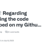 Regarding Uploading The Code Developed On My Github Repository ...