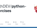 Github Leighdev Python Exercises